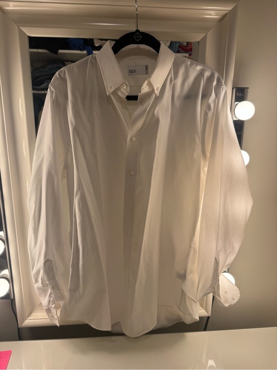 Nordstrom Rack | Shirts | Mens White Buttondown Dress Shirt Classic ...
